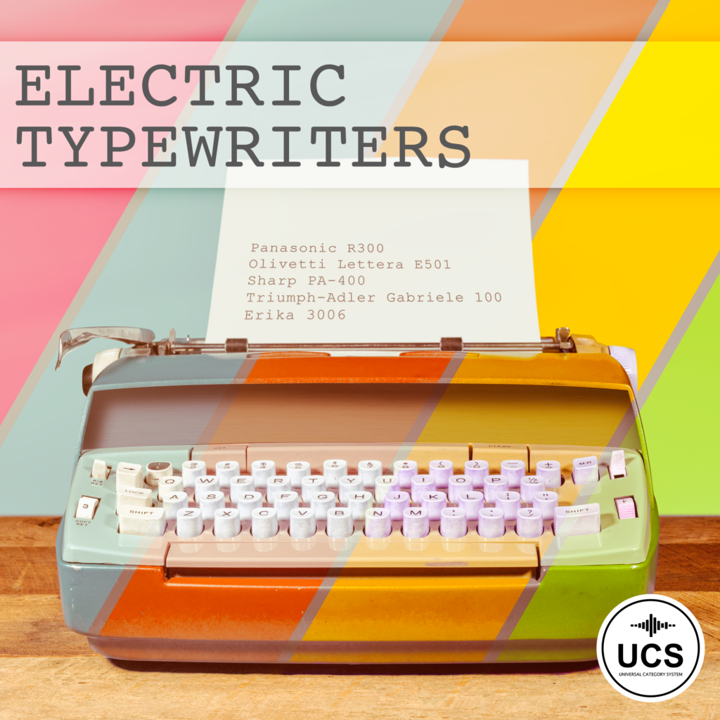Electric Typewriters – SoundBits | Sound Effects